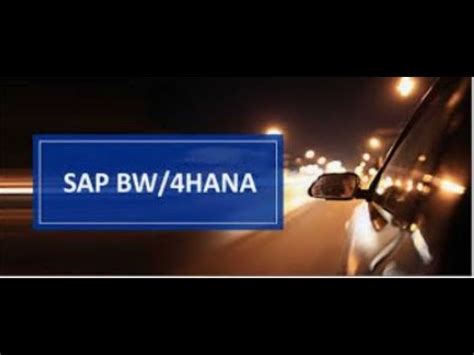 SAP BW4HANA Training S4 HANA Generic Extraction YouTube