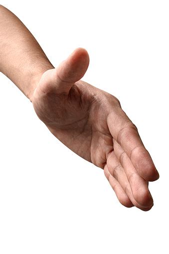 손을 열고 도움을 주거나 받을 준비가 되어 있습니다 클리핑 경로가 있는 흰색 배경에서 격리된 제스처입니다 개념에 대한 스톡 사진
