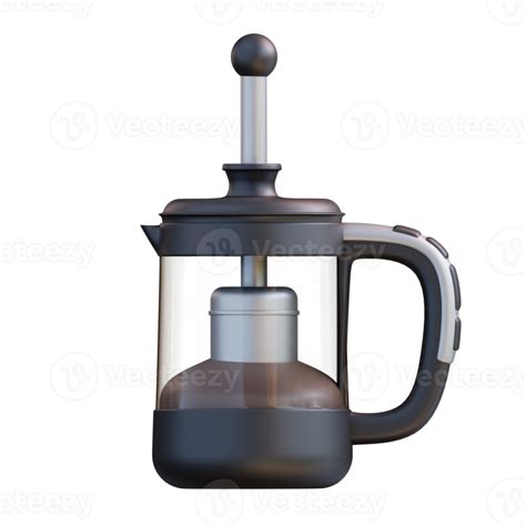 3d Illustration French Press 23655750 Png
