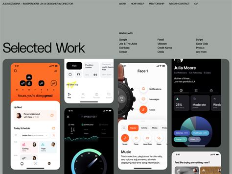 Julia DziubinaUX UI Designer Awwwards Honorable Mention