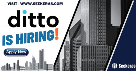 Ditto Careers Work From Home Jobs In India Seekeras