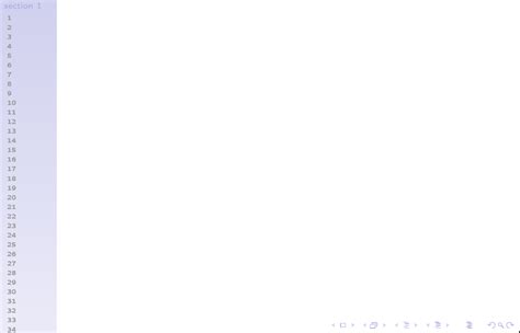 Two Or More Columns Navigation In Beamer Sidebar Tex Latex Stack