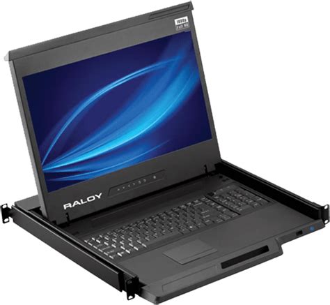 RKP119 1U 19Inch Rack Mount Monitor Keyboard Drawer With TFT LCD