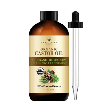 Handcraft Organic Castor Oil Organic Rosemary Organic Peppermint