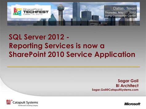 Sql Server 2012 Reporting Services Is Now A Sharepoint Service