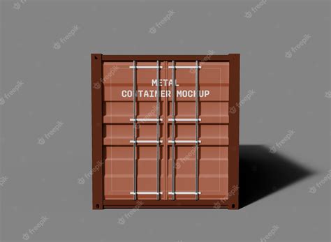 Premium Psd Container Mockup
