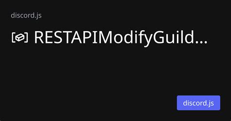 restapimodifyguildonboardingpromptdata discord js 14 17 3 discord js