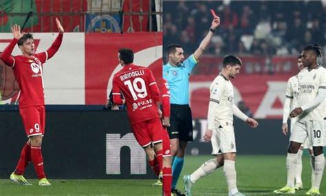 Serie A Monza Stun 10 Man Milan 4 2 In Late Drama