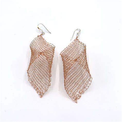 Knitted Earrings Knot Craft Ni