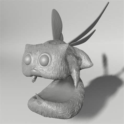 3d Printable Fuzzy Buzzy By Jp