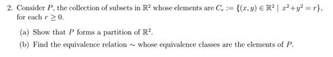 solved consider p ﻿the collection of subsets in r2 ﻿whose