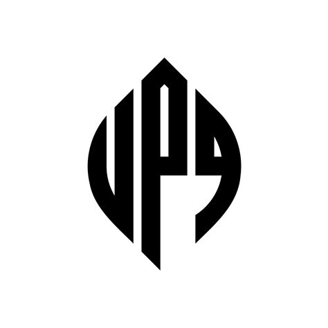 Upq Circle Letter Logo Design With Circle And Ellipse Shape Upq