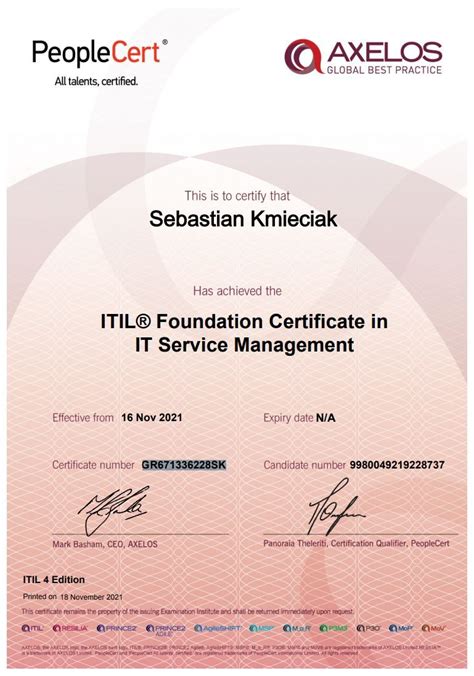 Sebastian Kmieciak On Linkedin Itil Itil4 Itilfoundation