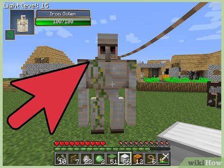 Cómo crear un golem de hierro en Minecraft 8 Pasos