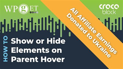 CSS Show Or Hide On Hover Parent YouTube