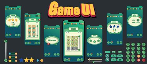 Game UI Kit Vector 10096644 Vector Art At Vecteezy