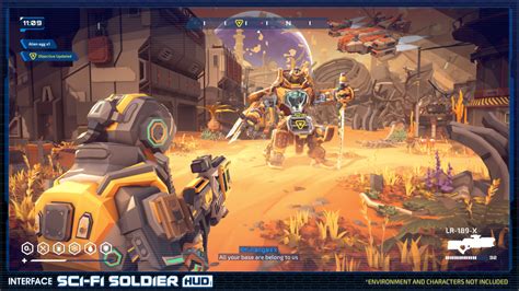 Sci Fi Soldier Hud Synty Interface Gui