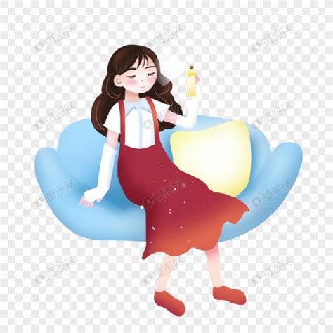 坐着的女孩元素素材下载 正版素材401581309 摄图网