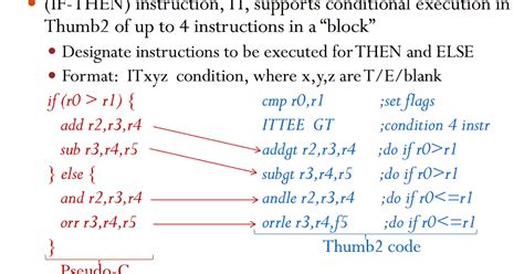 Arm Cortex M Instruction Set Architecture