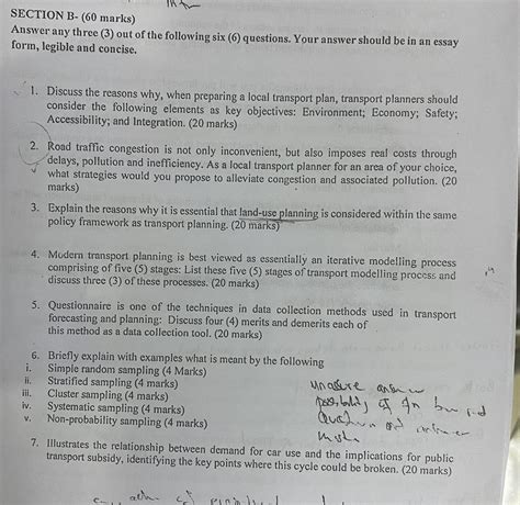 Solved SECTION B 60 Marks Answer Any Three 3 Out Of The Chegg