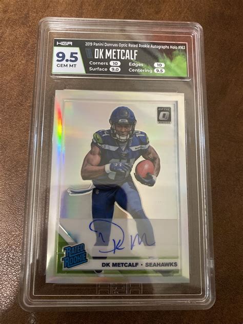 2019 Panini Donruss Optic Rated Rookie Holo Prizm Autographs 163 Dk