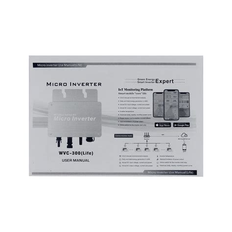 Gcsoar Single Phase Solar Panel Grid Tie Micro Inverter 350W MPPT