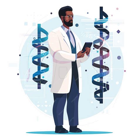 premium photo data scientist standing on white background