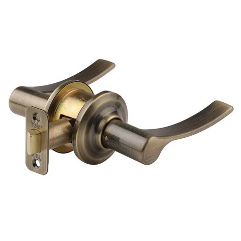 Yale Security Yh Academy Antique Brass Right Handed Dummy Door Lever At