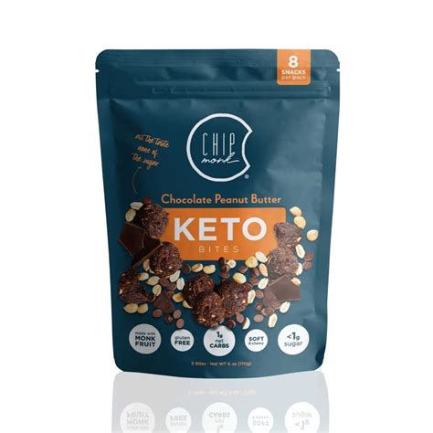 Chipmonk Baking Chocolate Peanut Butter Keto Cookie Bites Seasonal A