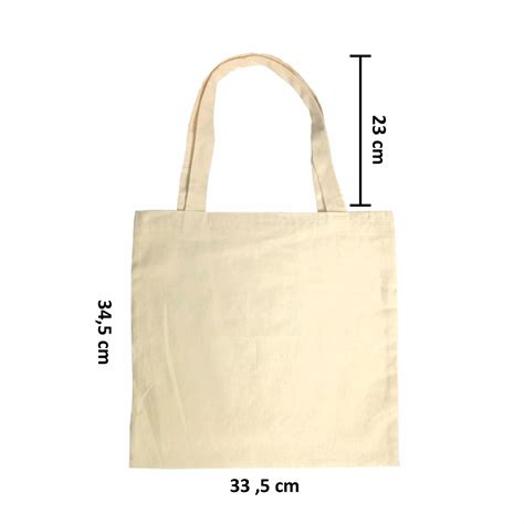 Sacola Ecobag Algodão Cru 34 5x33 5 cm AxL pacote 1 unidade