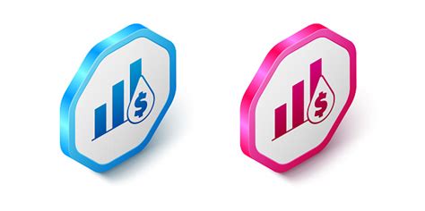 아이소메트릭 파이 차트 인포그래픽과 달러 기호 아이콘은 흰색 배경에 분리되어 있습니다 다이어그램 차트 기호입니다 육각형 버튼 벡터 0명에 대한 스톡 벡터 아트 및 기타