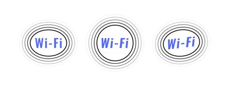 Wifi 信号のロゴを設定 ラップトップ コンピューター電話ベクトル図の無料 Wifi アクセス ポイント プレミアムベクター