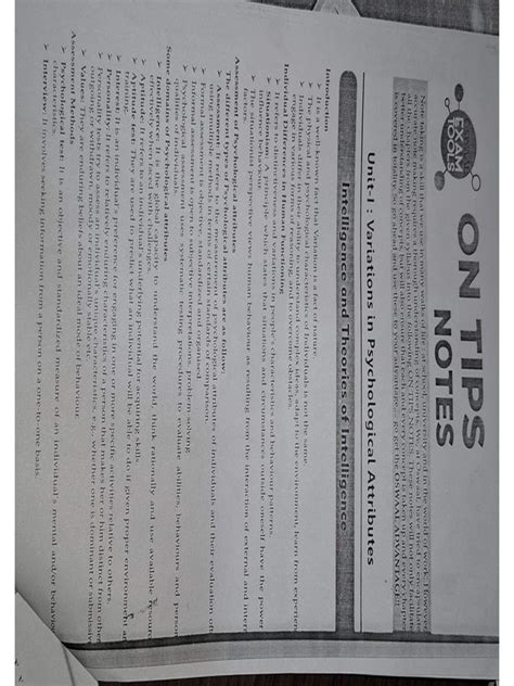 Ch 1 Variations In Psychological Attributes Pdf