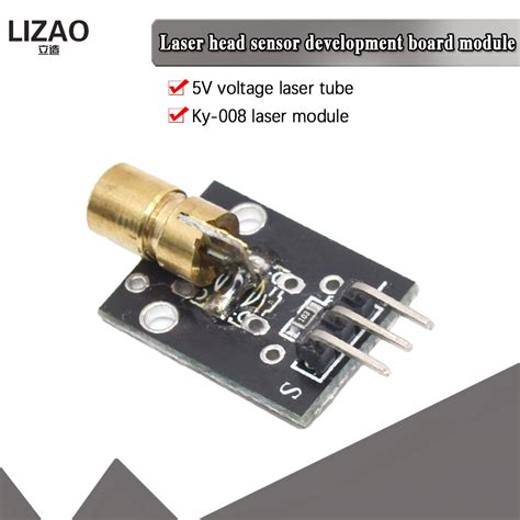 Smart Electronics New Ky 008 3pin 650nm Red Laser Transmitter Dot Diode Copper Head Module For