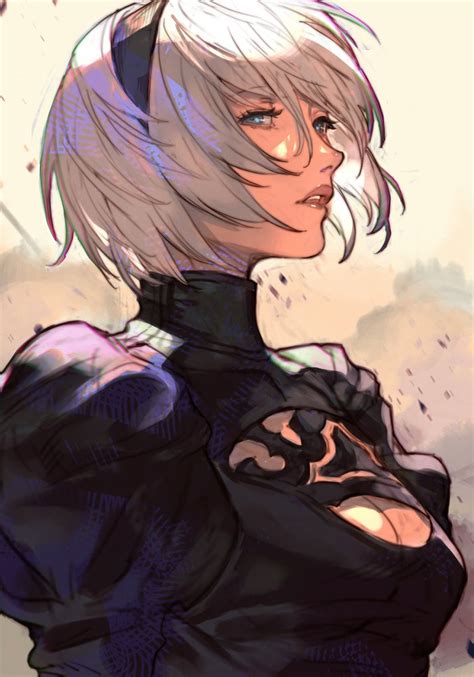 The Art Of Video Games On Twitter Fan Art Nier Automata B