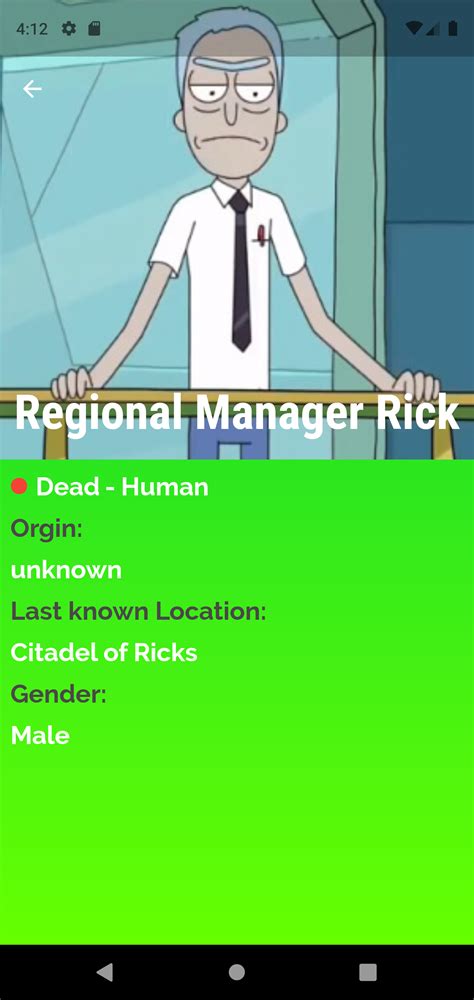 GitHub MetalFrenzy Rick And Morty Flutter Application That Uses Rick