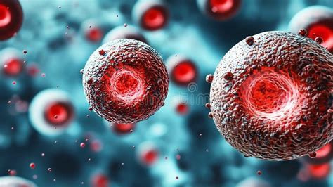 Microscopic Detail Of Red Cells Exploring Textures And Biology In Science Through Intricate Life