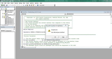 Compile Error User Defined Type Not Defined Software Spiceworks