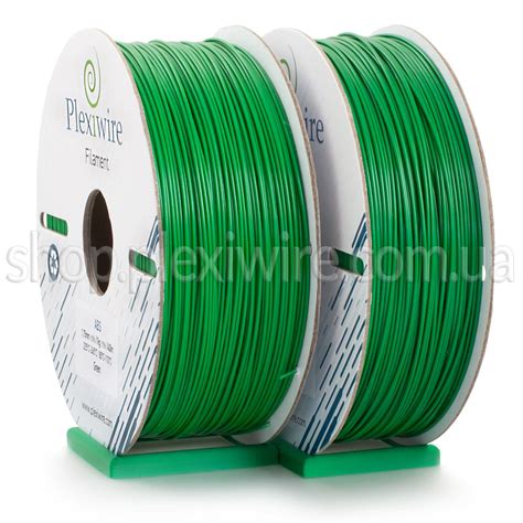 ABS пластик для 3D принтера зелений 400м / 1кг / 1.75мм - Plexiwire ...