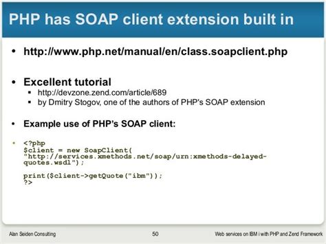 Web Services On Ibm I With Php And Zend Framework