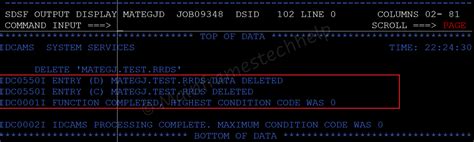 Vsam Delete Fixed Length Rrds Example