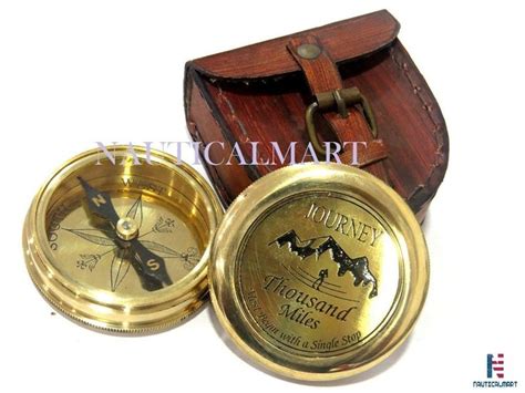 Nauticalmart Magnifying Glass Brass Compass Nautical Collectibles