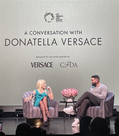 Before The Show In La Donatella Versace Talks To Lgbtq Community