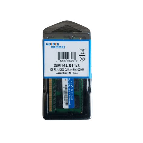 Memoria Ram Ddr3l So Dimm 8gb Pc1600 Golden Laptop Gm16ls11 8