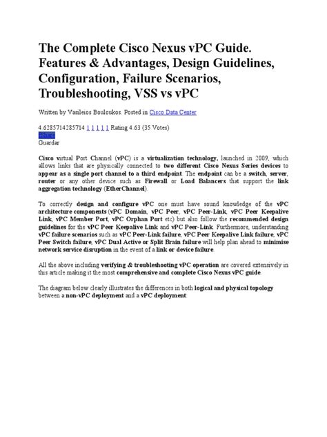 The Complete Cisco Nexus Vpc Guide Features And Advantages Design