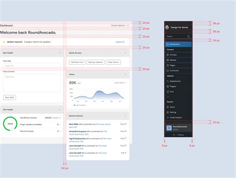 Wordpress Dashboard Redesign By Design For Ducks On Dribbble