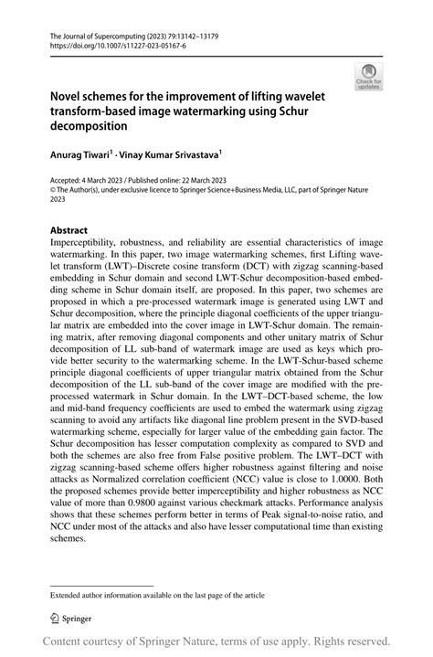 Novel Schemes For The Improvement Of Lifting Wavelet Transform Based