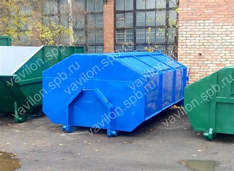 Купить пухто контейнер для мусора с люками 9 м3 в СПб