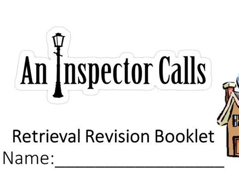 An Inspector Calls Retrieval Revision Booklet Teaching Resources